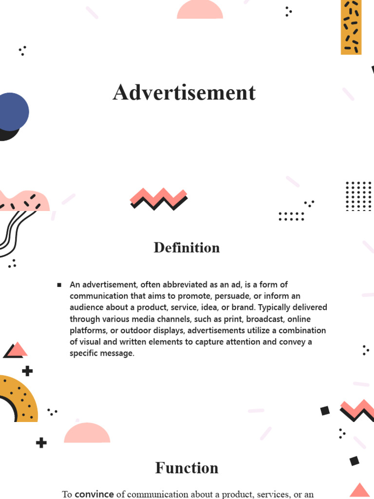 Understanding Advertisement Functions | PDF