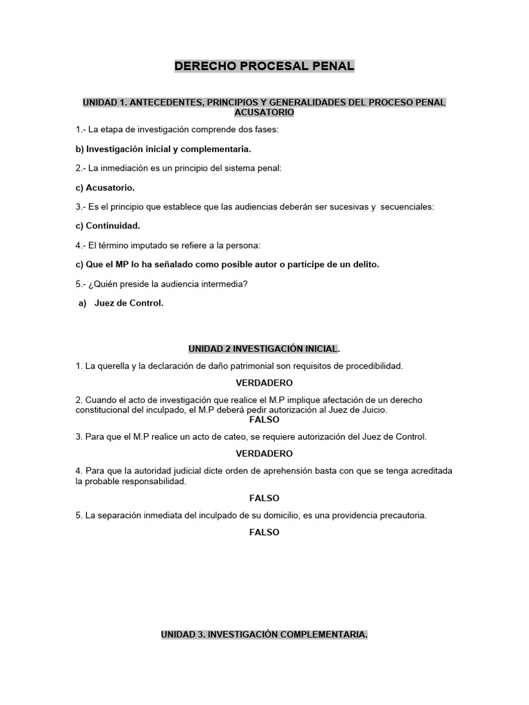 guia penal 2023 6 semestre | PDF | Mandato | Evidencia (ley)