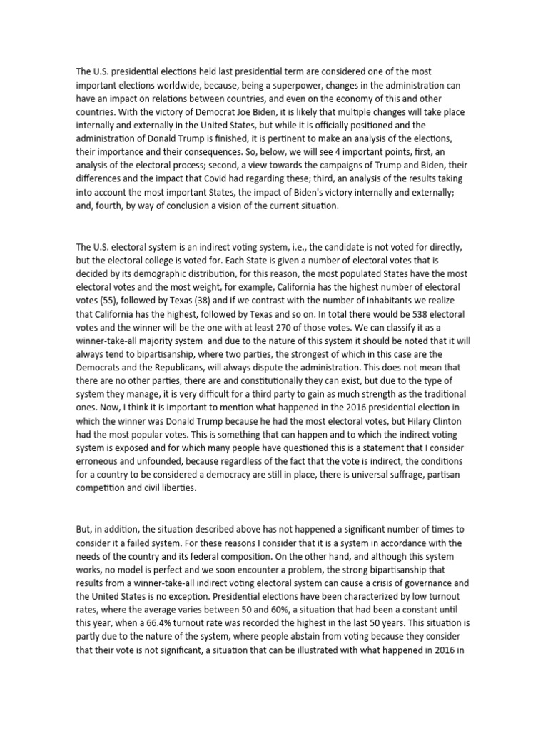 Assignment 2 Unit 8 (Week 15 | PDF | United States Presidential ...