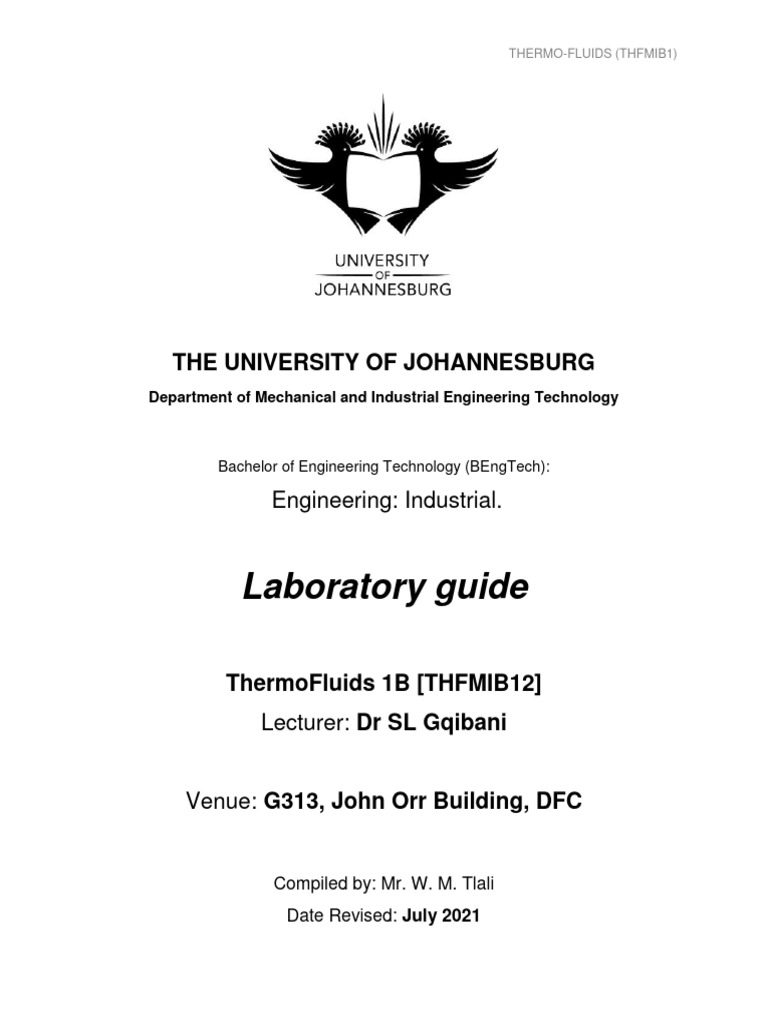 ThermoFluid 1B Lab Guide | PDF | Enthalpy | Steam