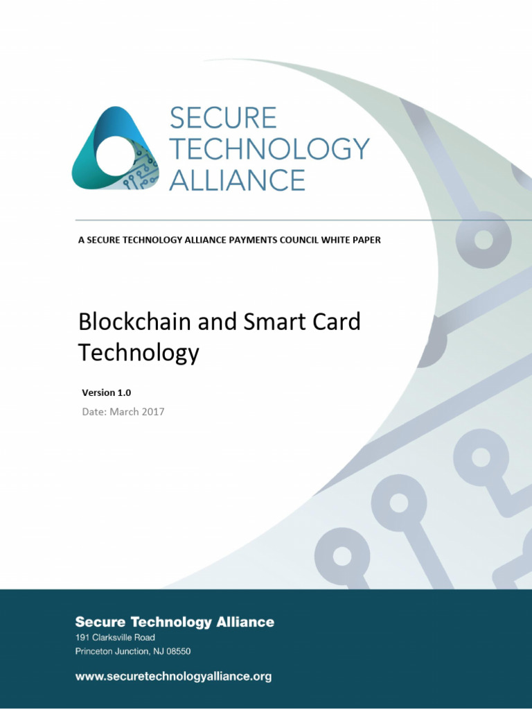 Blockchain SC Technology WP FINAL March 2017 | PDF | Internet Of Things | Smart Card