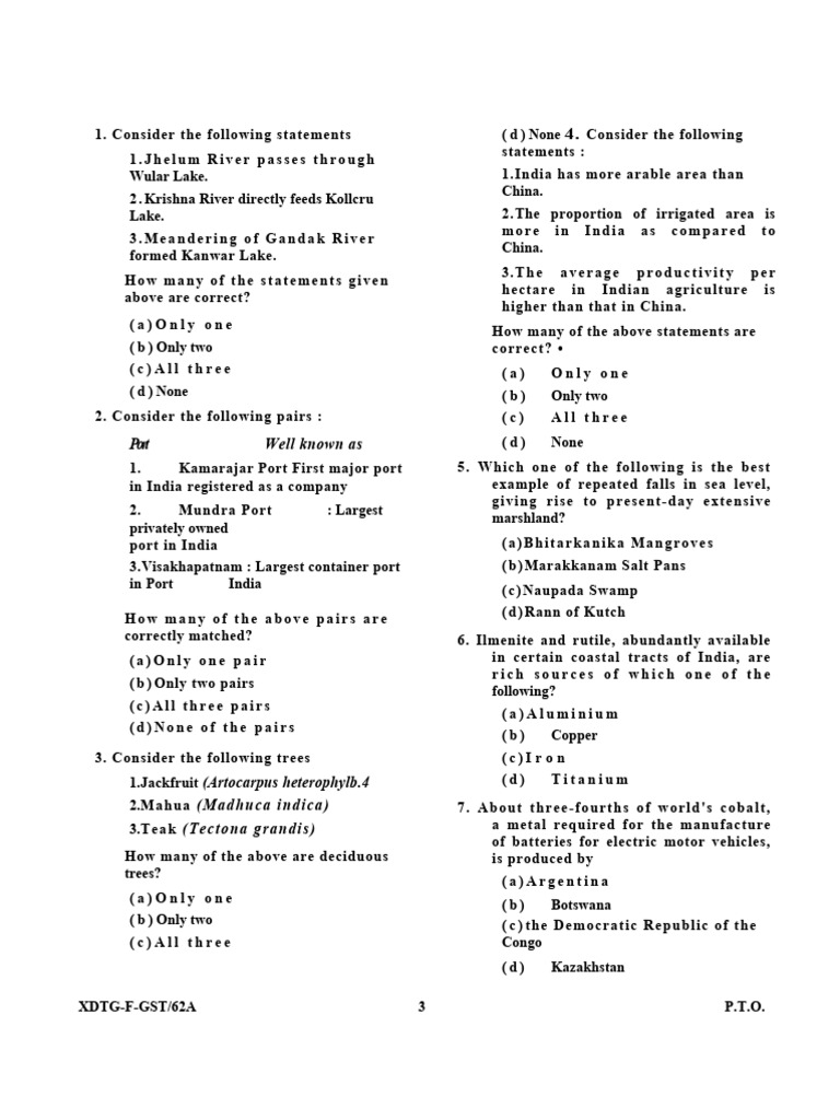 QP CS Pre Exam 2023 280523 Removed-1 | PDF | Banks | Open Market Operation
