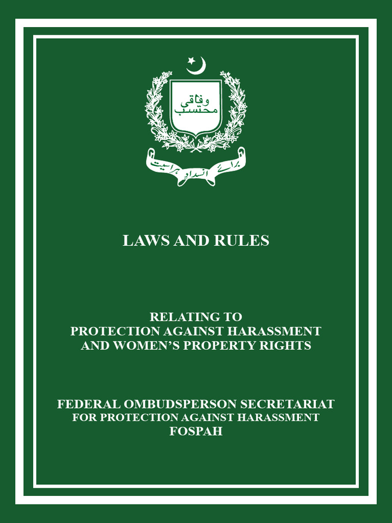 Fospah (Laws and Rules Book) | PDF | Sexual Harassment | Discrimination