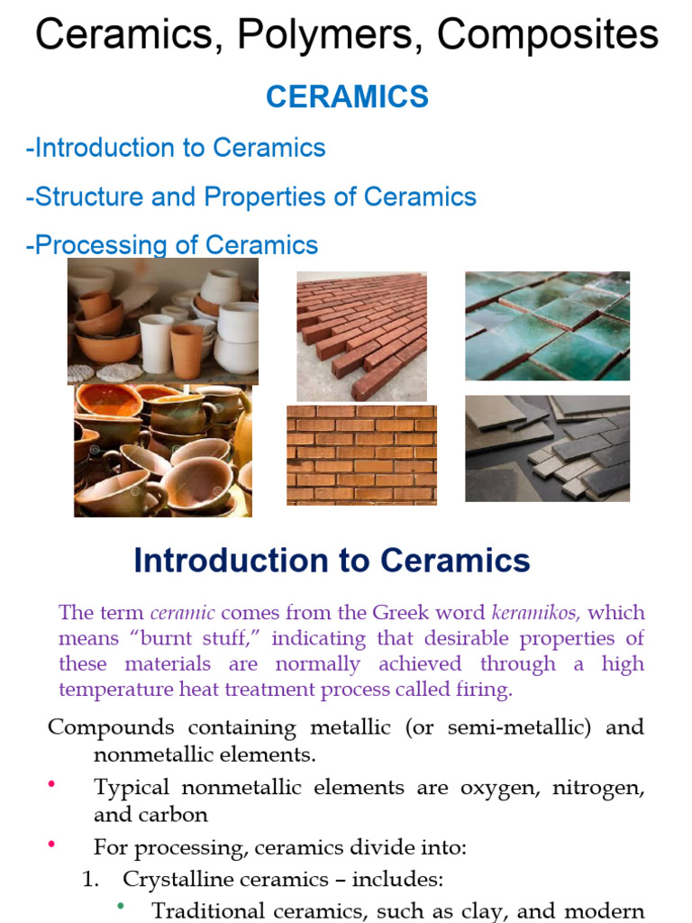 Chapter 5 Polymers, Ceramics, Composites-2 | PDF | Ceramics | Abrasive