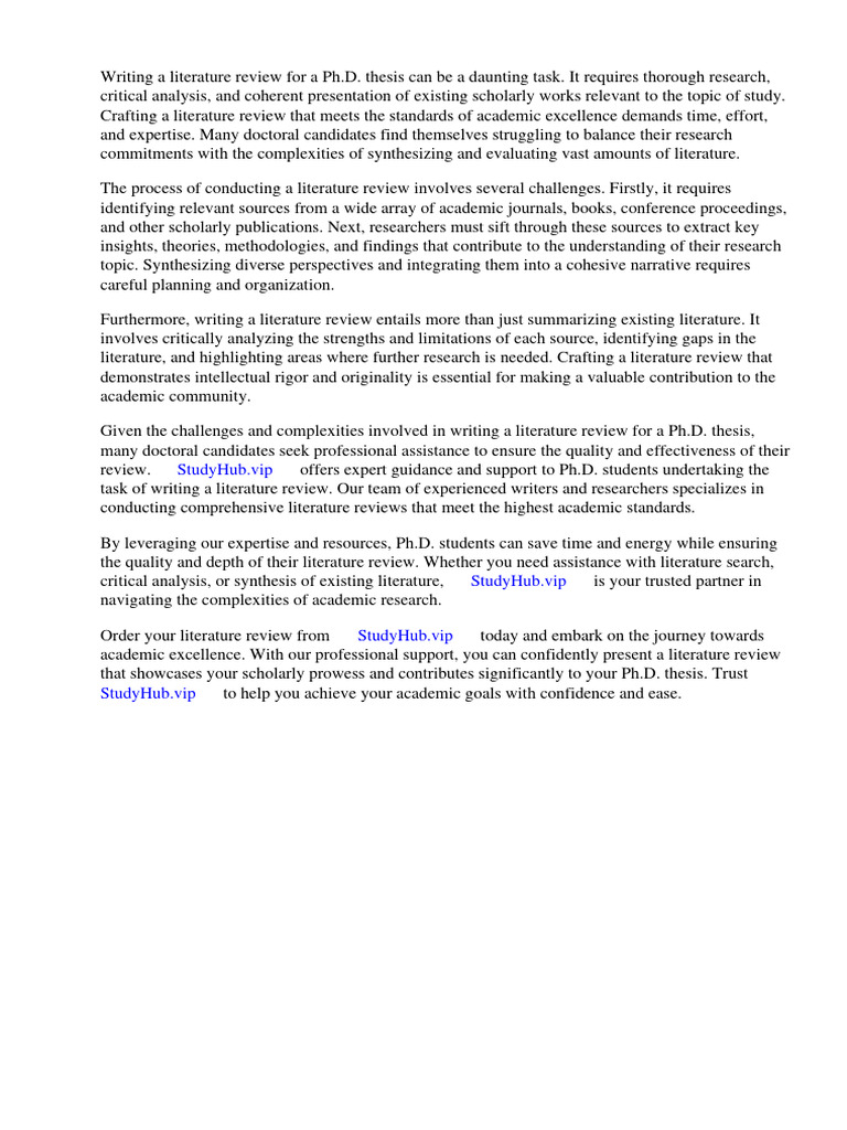 How Long Literature Review PHD | PDF | Literature Review | Thesis How Long Literature Review PHD | PDF | Literature Review | Thesis