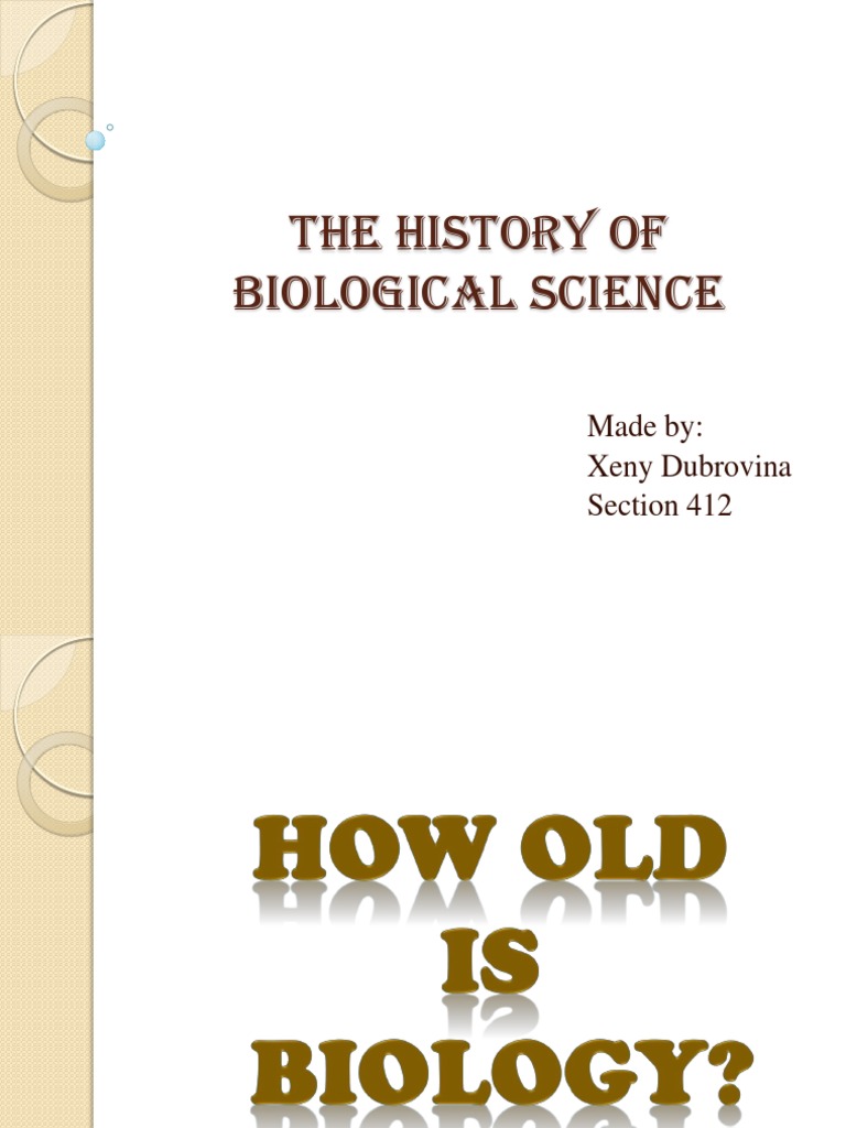 The History of Biological Science | PDF | Biology | Taxonomy (Biology)