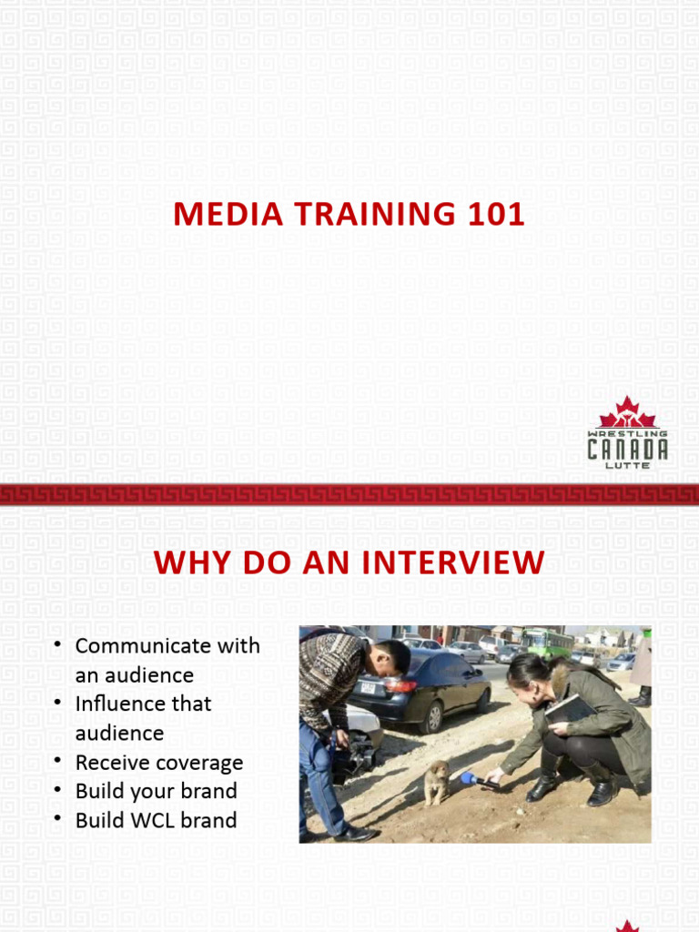 WCL Media Training Presentation Slides | PDF | Human Communication ...