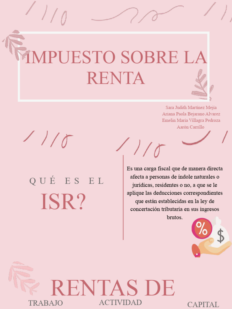 Impuesto Sobre La Renta | PDF | Impuesto sobre la renta | Impuestos