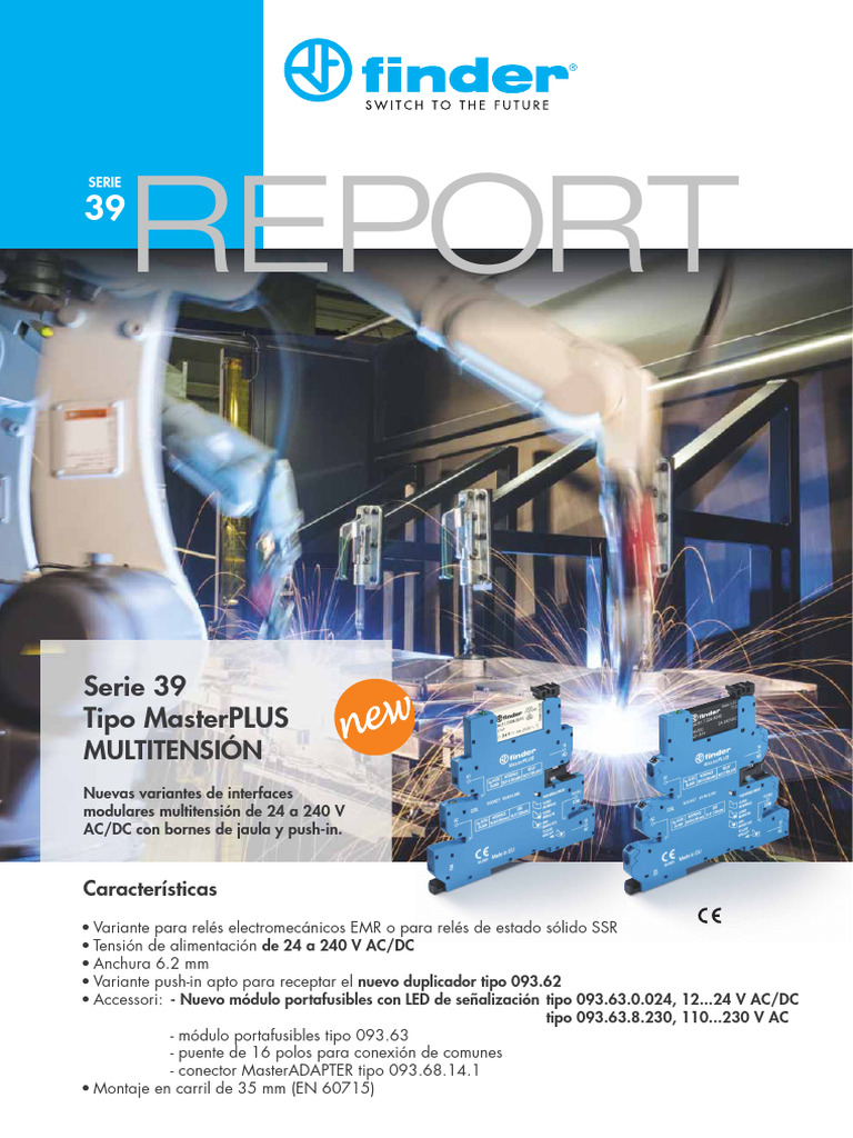 Finder Máster Plus | PDF | Relé | Ingenieria Eléctrica