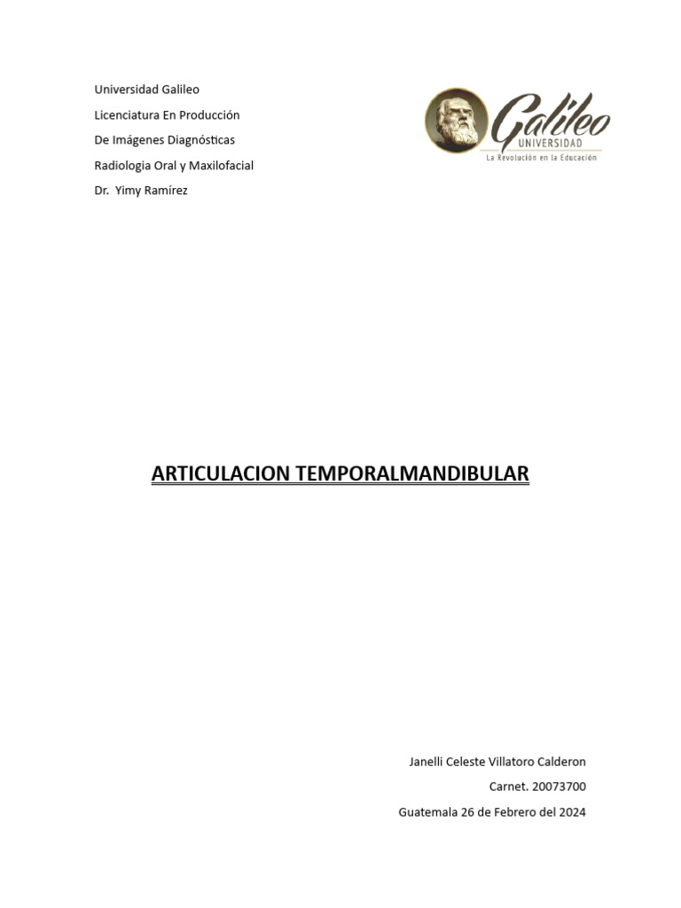 ATM | PDF | Articulación | Anatomía