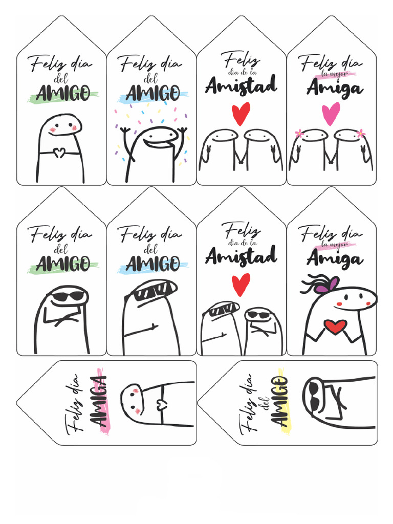 TARJETAS DIA DE LA AMISTAD Flork | PDF