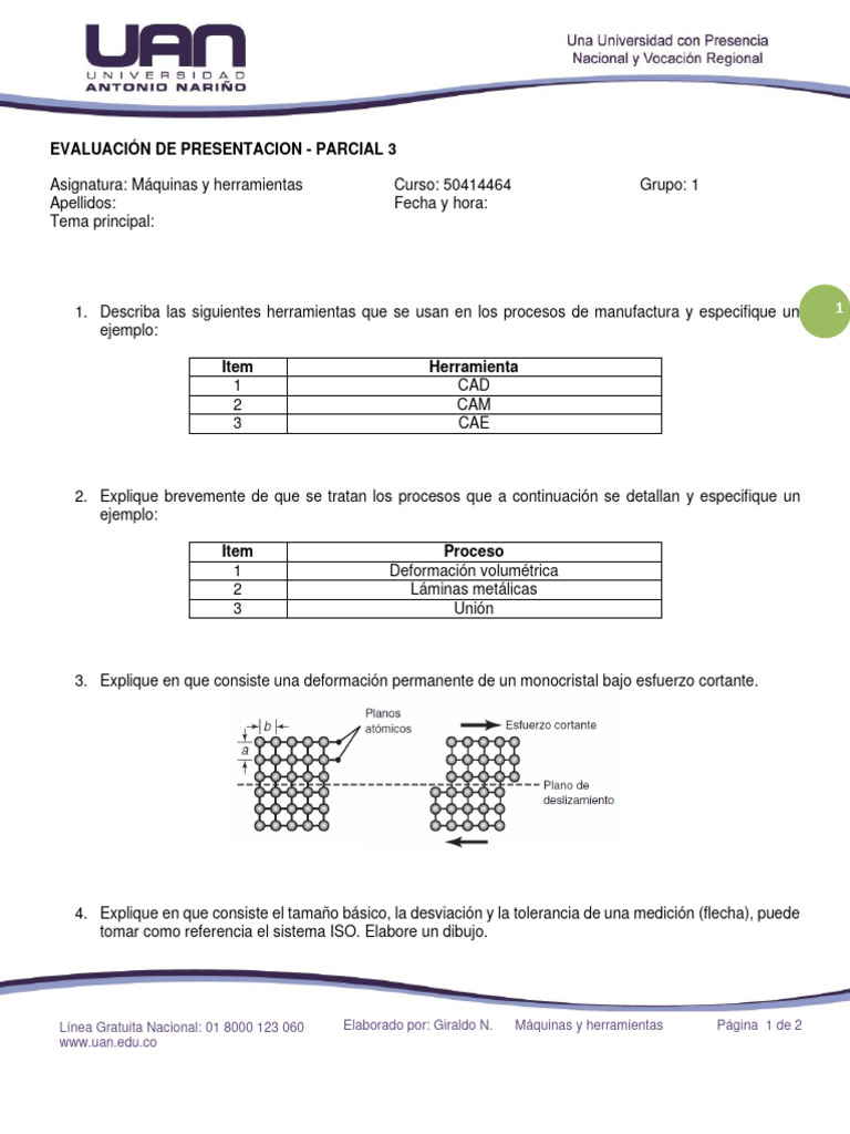 Evaluación Parcial: Máquinas y Herramientas | PDF | Informática | Tecnología