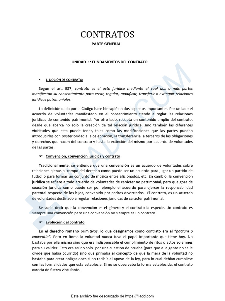 CONTRATOS Parte General | PDF | Derecho privado | Justicia