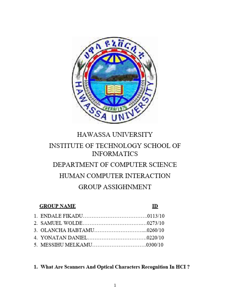 Scanners & OCR in HCI Explained | PDF | Image Scanner | File Format