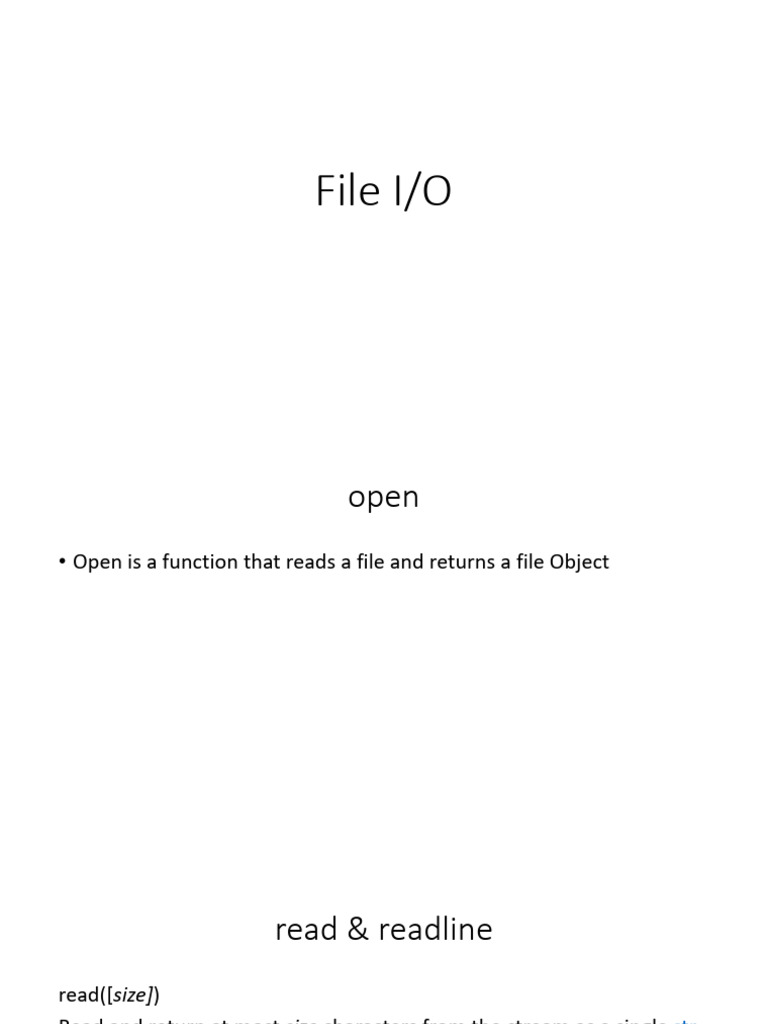 FileIO | PDF | Text File | Computer Programming FileIO | PDF | Text File | Computer Programming