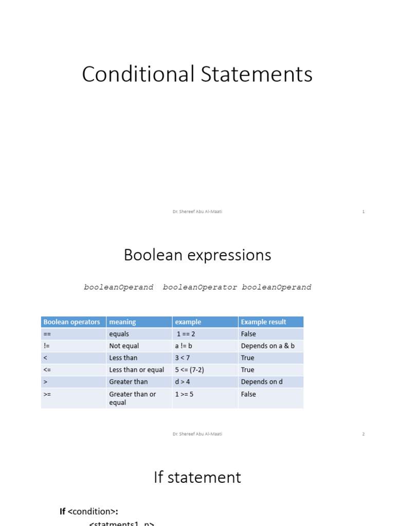 Conditional Statments | PDF | Boolean Data Type | Formalism (Deductive) Conditional Statments | PDF | Boolean Data Type | Formalism (Deductive)