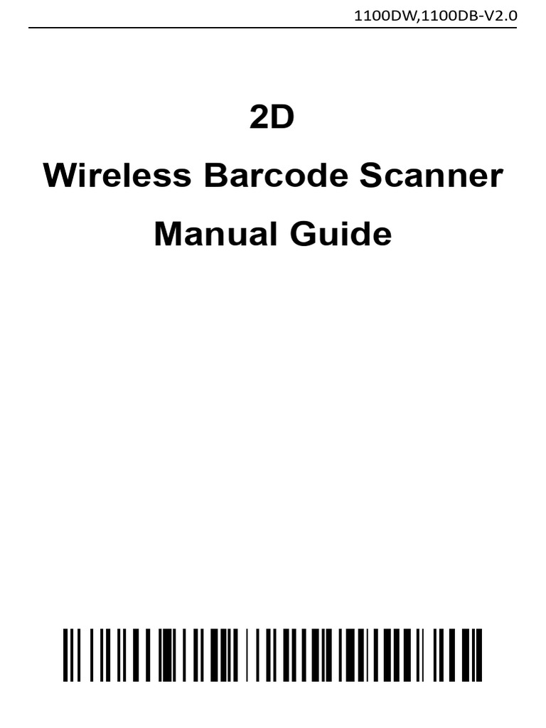 1100DW Manual Guide V2 0 PDF Barcode Qr Code