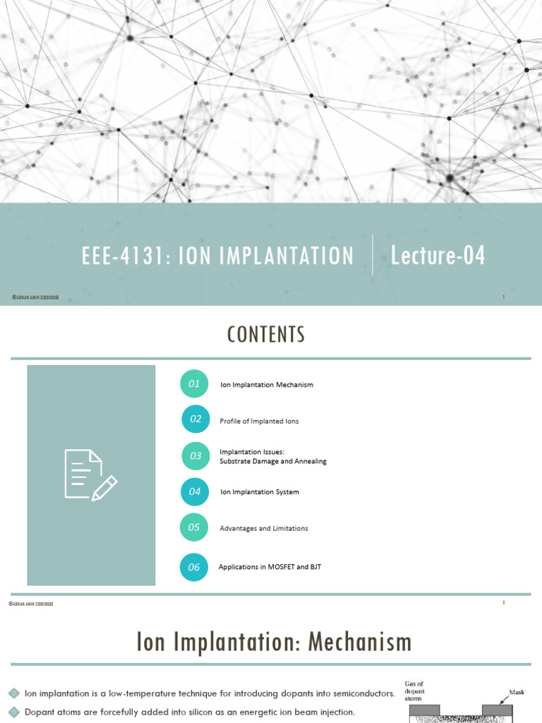 Lec-4 Ion Implantation | Download Free PDF | Ion Implantation | Bipolar ...