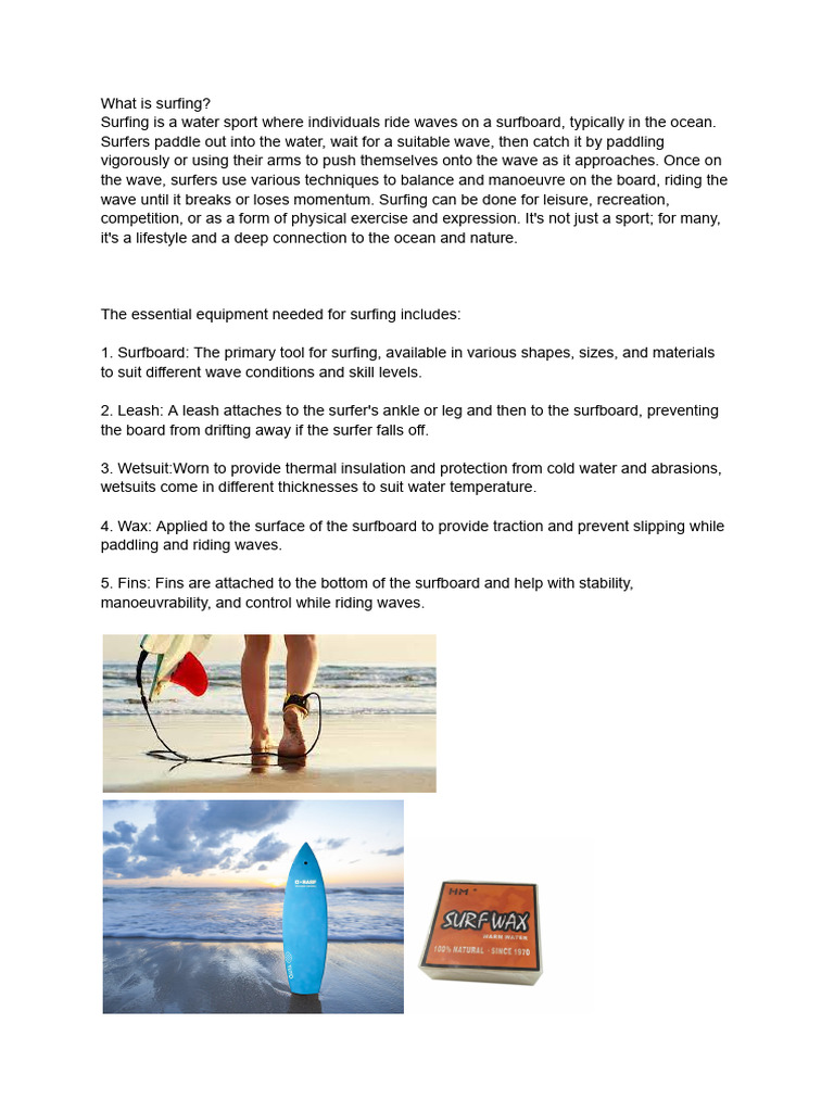 Surfing | PDF | Boardsports | Individual Sports