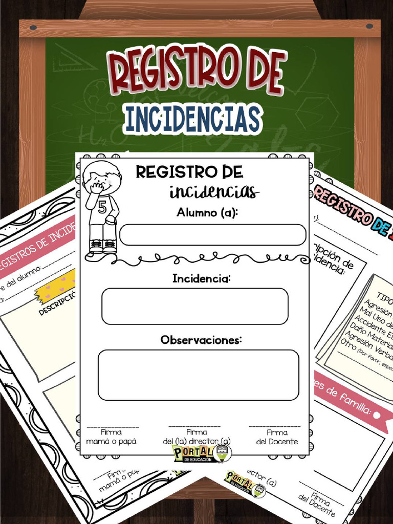 Fichas para El Registro de Incidencias | PDF