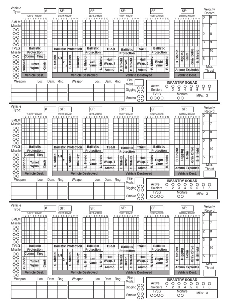 RL Centurion Grav Tank Record Sheet | PDF | Tanks | Ammunition