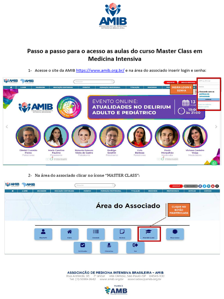 Tutorial Curso Master Class | PDF