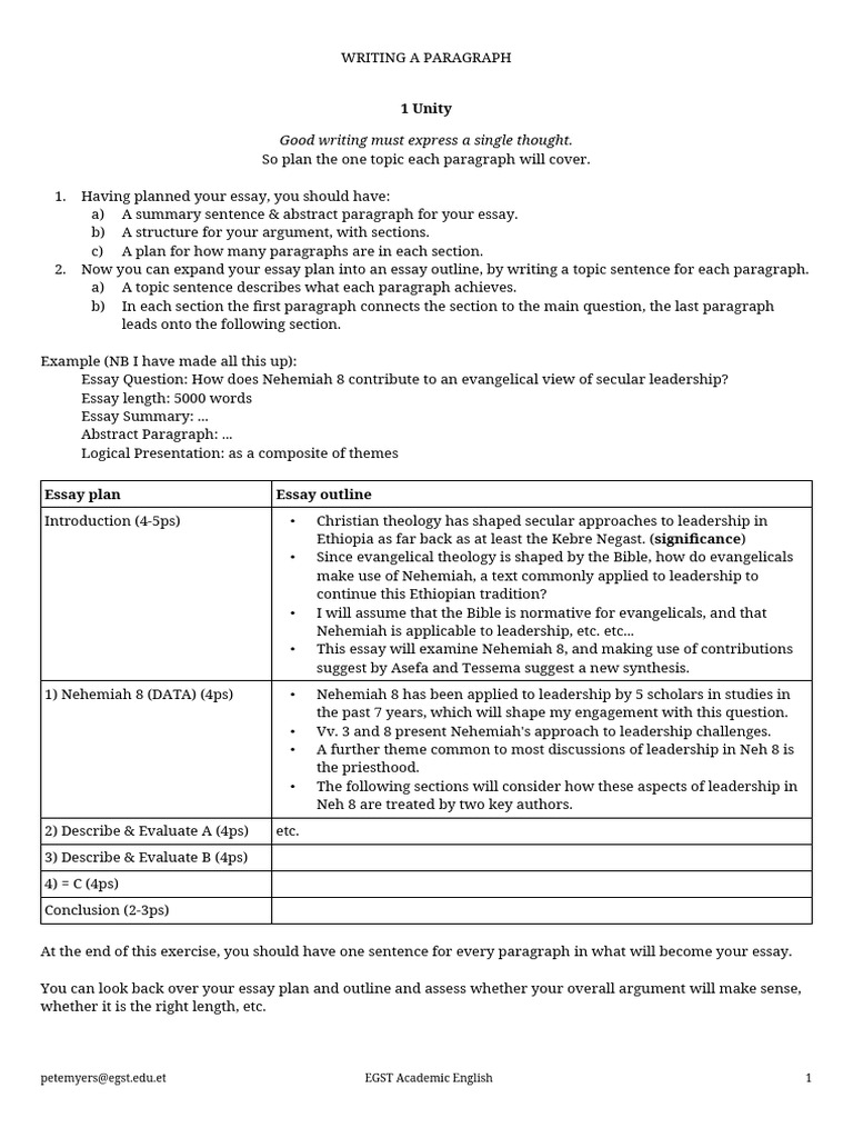 Academic Essay Structuring Guide | PDF | Essays | Paragraph