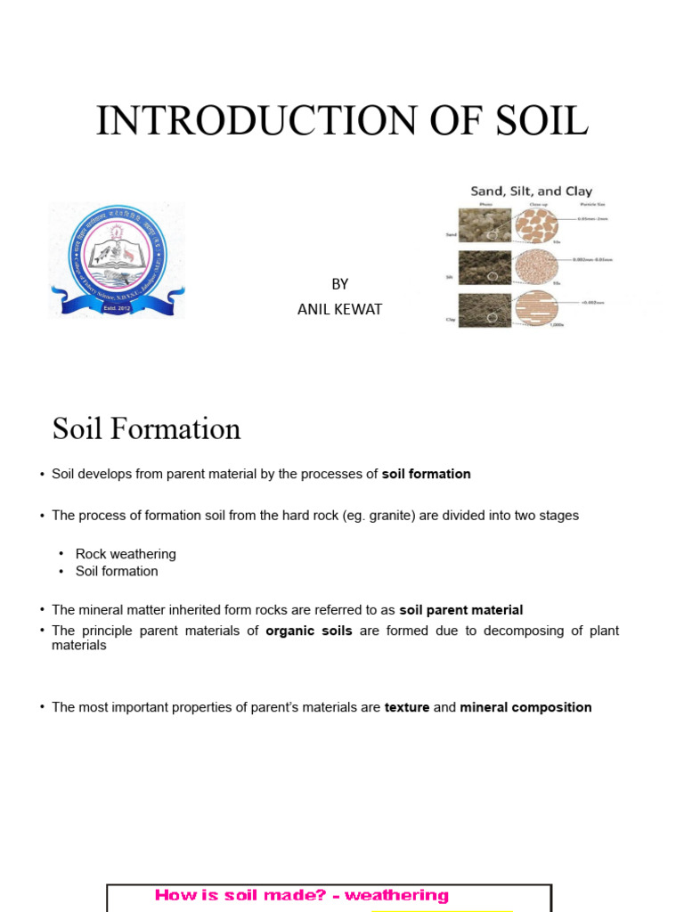 Introduction of Soil | PDF | Soil | Weathering