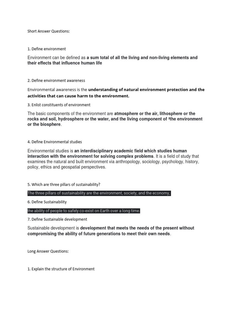 Evs Unit 1 | PDF | Natural Environment | Earth Sciences