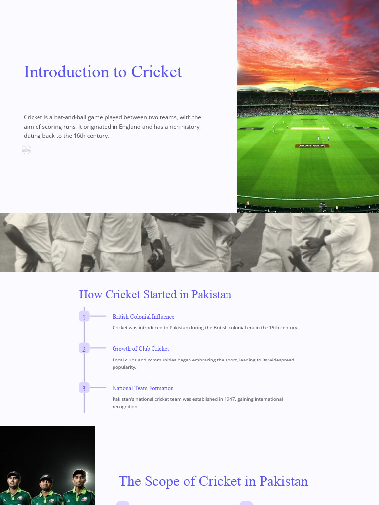 Introduction To Cricket | Download Free PDF | Pakistan | Karachi