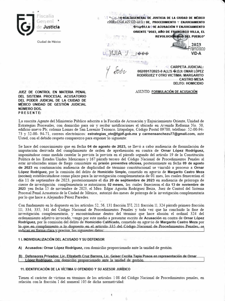 Acusacion - 917-2023 2 | PDF