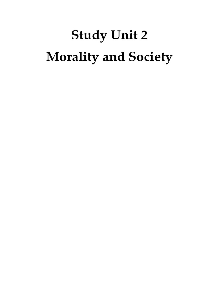 NCO101 Study Unit 2 | PDF | Utilitarianism | Hedonism