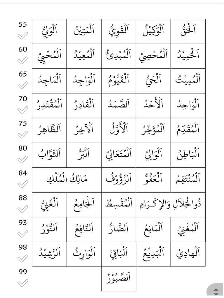 99 Names of Allah | PDF