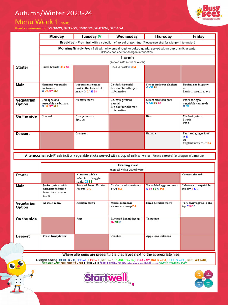 Sutton Scotney Picket 20 Autumn Winter Menu 23 | PDF | Vegetables | Lunch