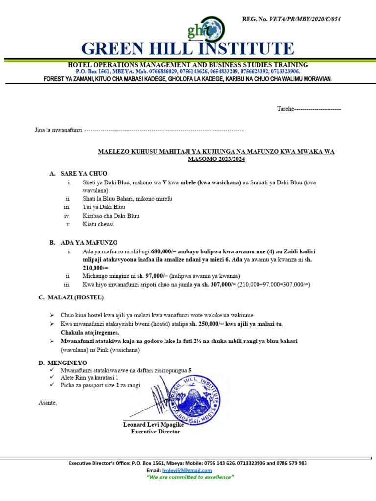 JOINING INSTRUCTION NE Now APRIL 2023-1 | PDF