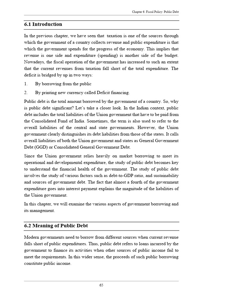 Public Debt - Types and Burden 2 | PDF | Debt | Government Debt