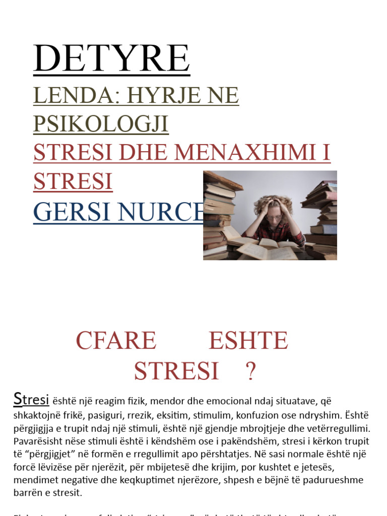 Detyre Psikologji | PDF