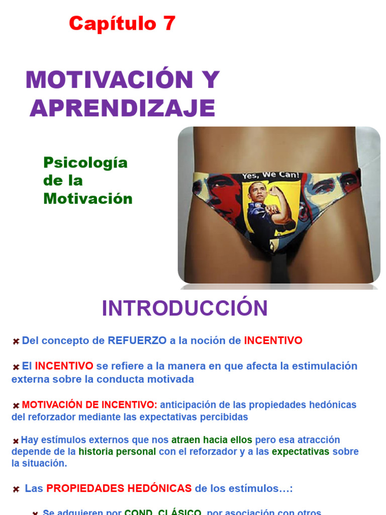 Motivación e Incentivos en Aprendizaje | PDF | Motivacional | Motivación