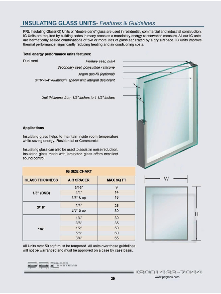 Guidelines for Insulated Glass | PDF