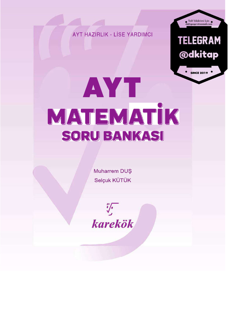Karekök Ayt Soru Bankasi | PDF