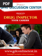 UPSC Drug Inspector Syllabus | PDF | Pharmacy | Drugs