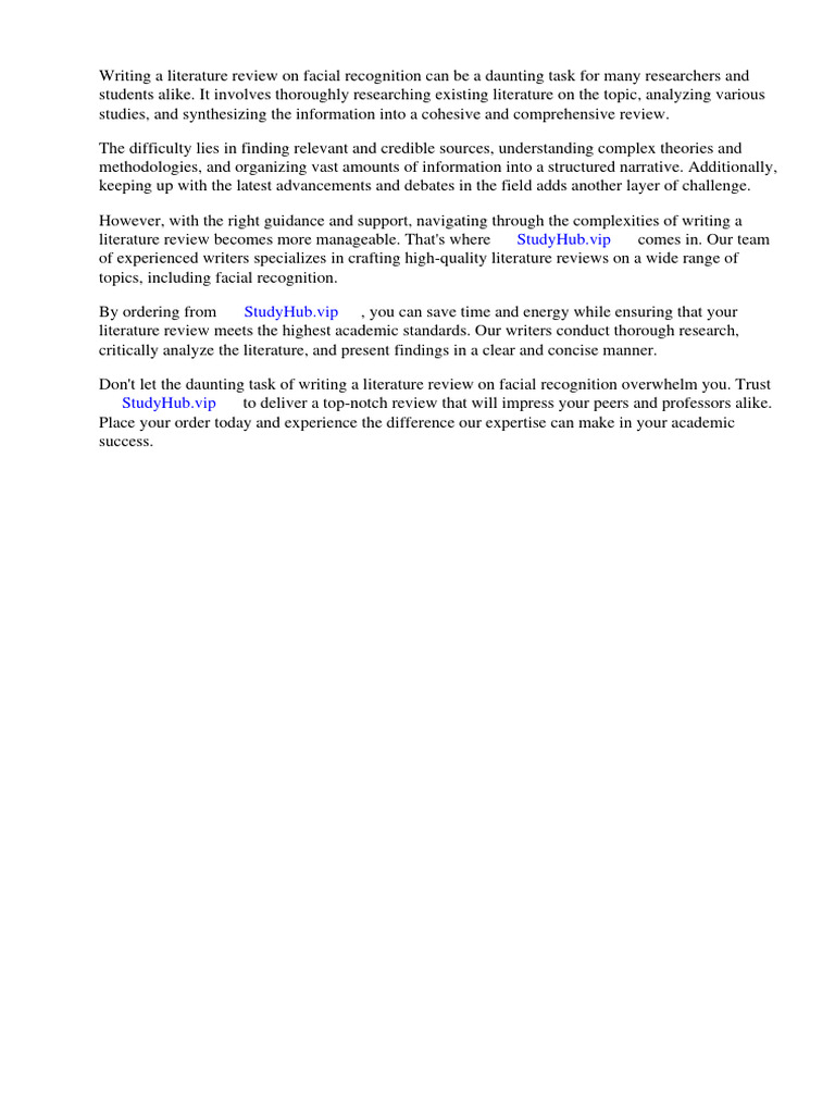Facial Recognition Literature Review | PDF | Face | Biometrics Facial Recognition Literature Review | PDF | Face | Biometrics
