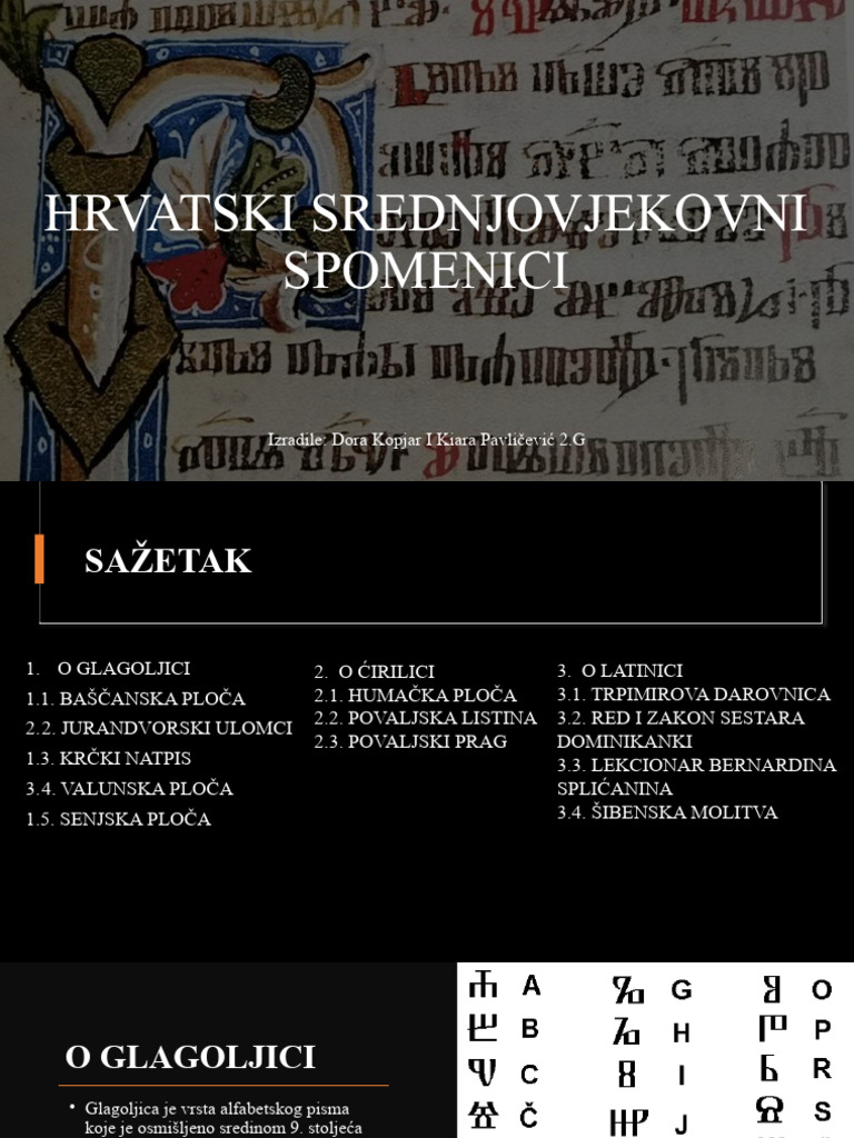 Hrvatski Srednjovjekovni Spomenici | PDF