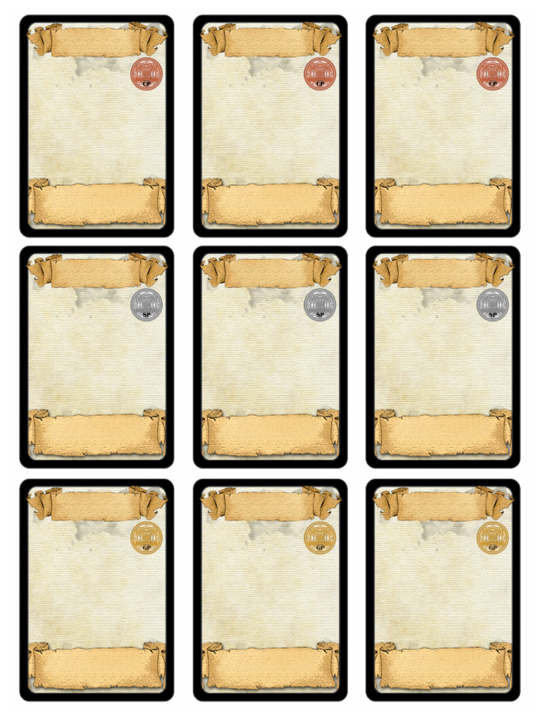 Items Cards Face Pdf