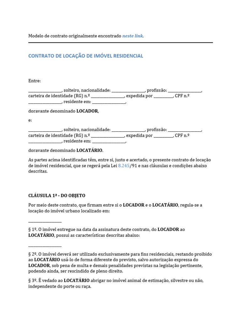 modelo-de-contrato-de-aluguel-simples-word-para-preencher ...