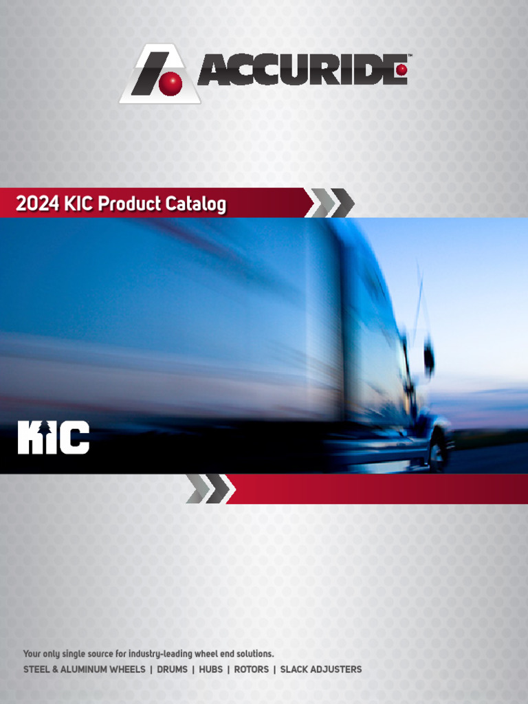 KIC WE1.022 Rev. 2 KIC Product Catalog | PDF | Axle | Brake
