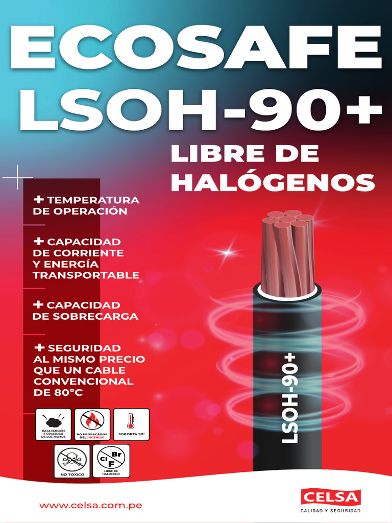 Cable Lsoh-90 Celsa | PDF | Aislador (Electricidad) | Ingenieria Eléctrica