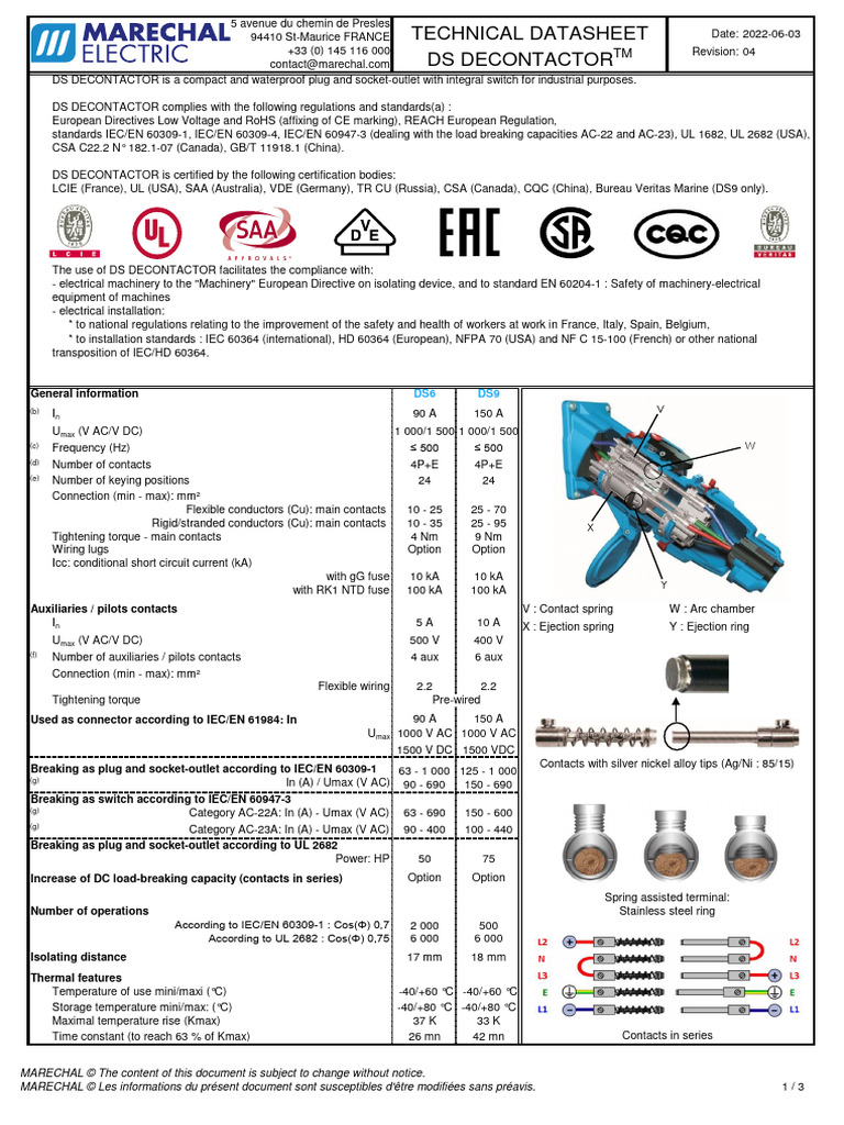DS6 - DS9 - Technical Datasheet | PDF | Electrical Connector ...