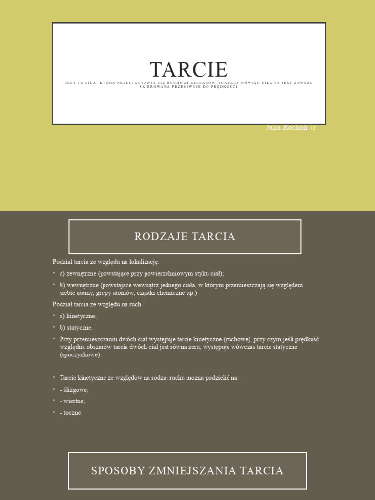 Tarcie | PDF