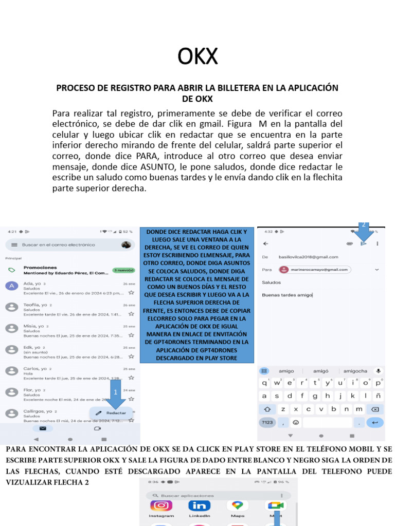 Pasos de Registro en Okx | PDF | Google Play